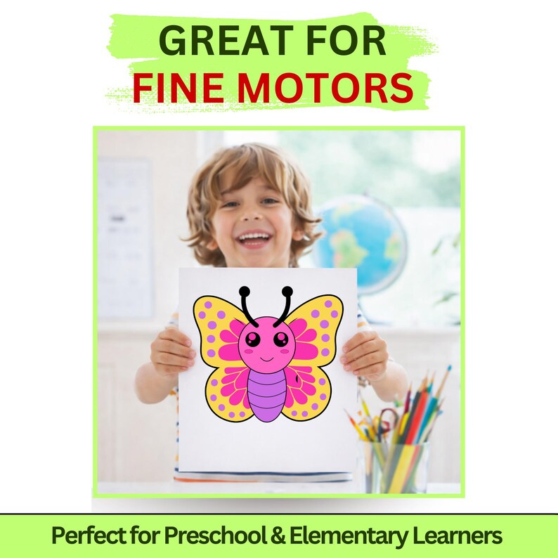 Build a Butterfly Craft Printable for Kids, Cut & Paste Butterfly ...