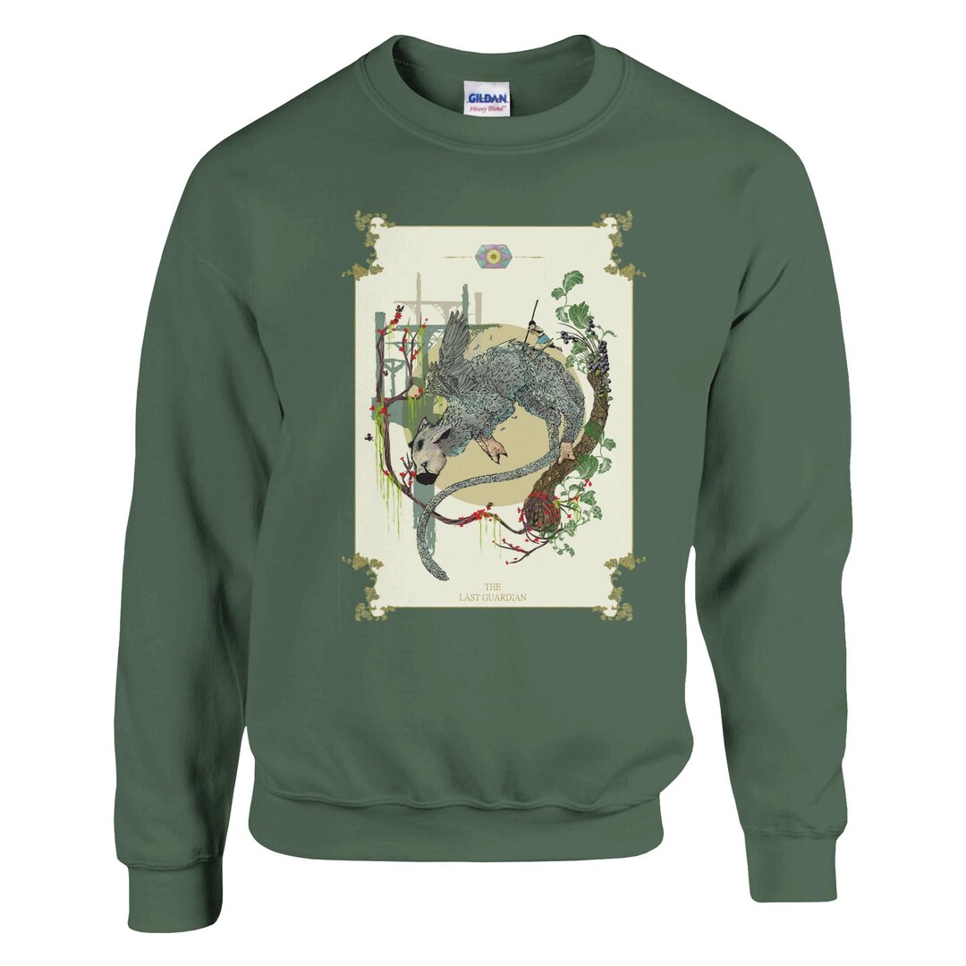 The Last Guardian Sweatshirt - Trico & Boy Illustration - Cozy Gaming ...