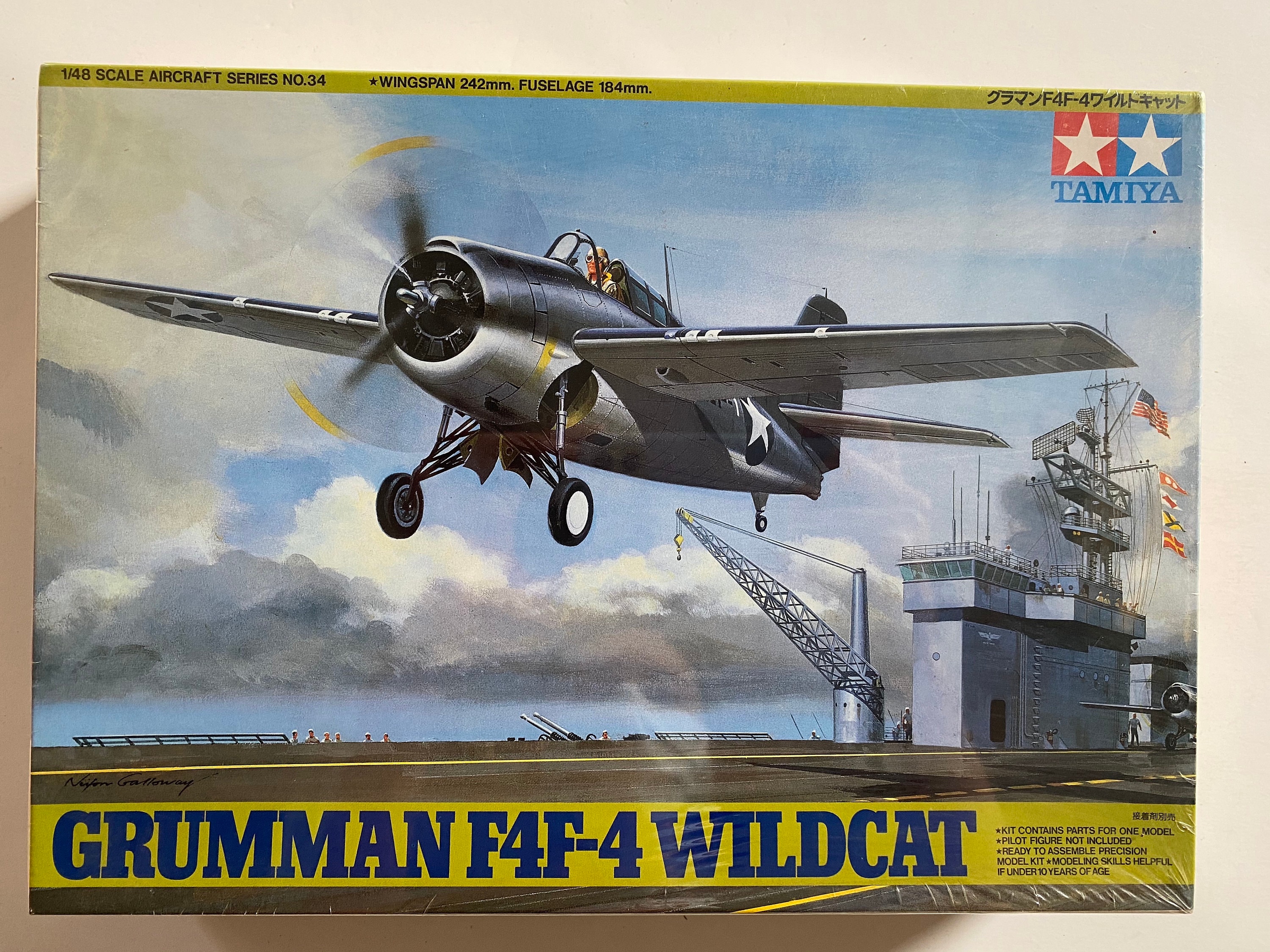 Grumman F4F-4 Wildcat Model Aircraft Kit 1:48 Scale Tamiya **NEVER ...
