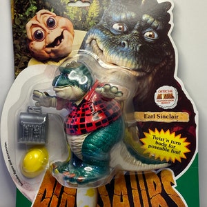 Dinosaurs Star Earl Sinclair Action Figure, Mint Condition in Original ...