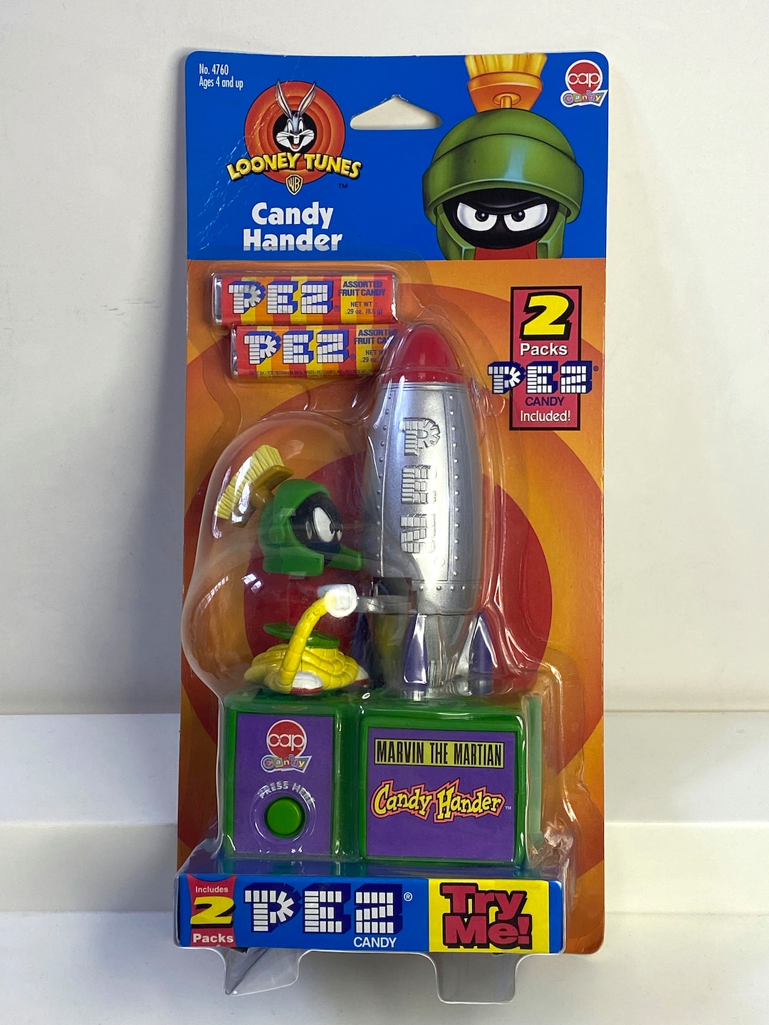 Looney Tunes Candy Hander PEZ Dispenser With Marvin the Martian and a ...