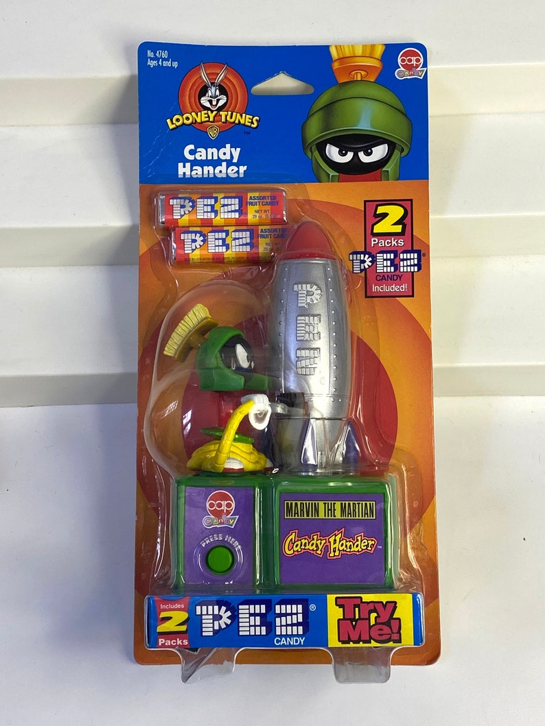 Looney Tunes Candy Hander PEZ Dispenser With Marvin the Martian and a ...