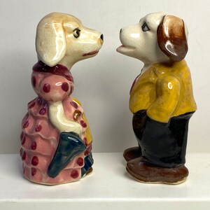 Anthropomorphic Mr and Mrs Dog Vintage Mid Century Novelty Salt ...