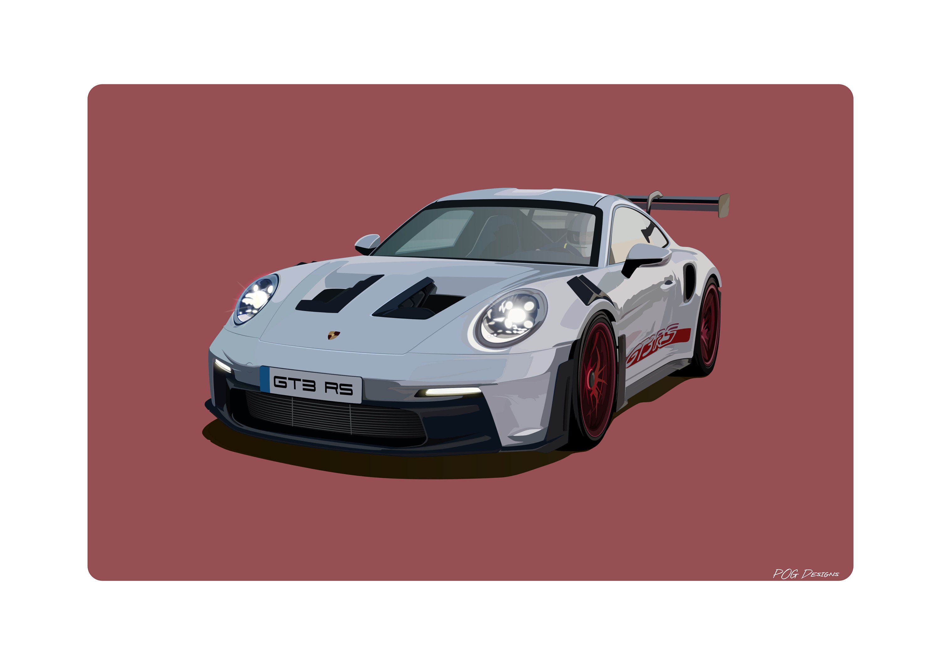 2023 PORSCHE 911 GT3 RS Digital Art File. Extremely Highly Detailed ...
