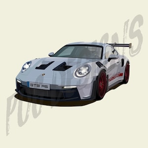 Porsche 911 Gt3 Rs Svg - Etsy