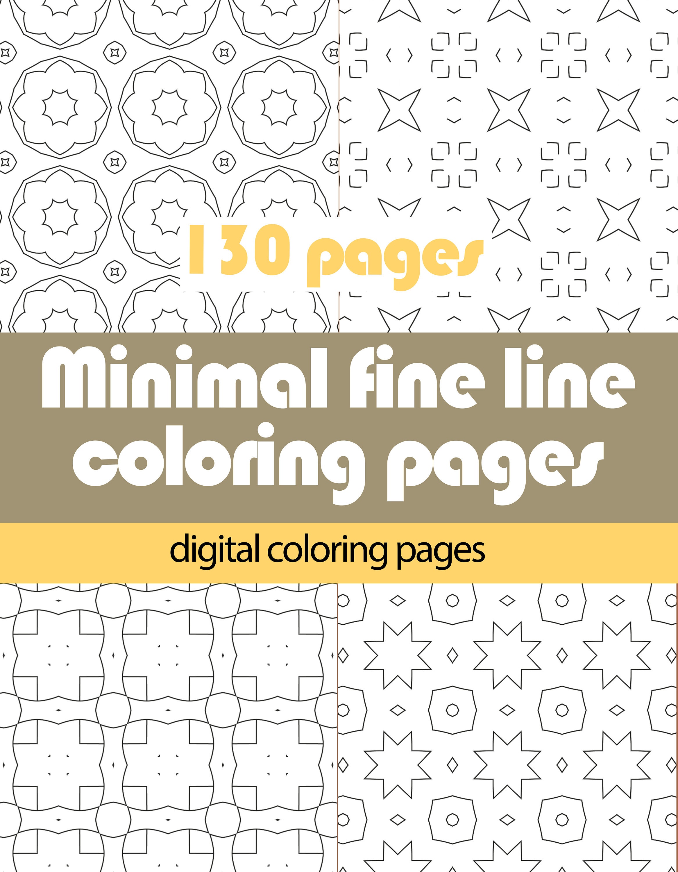 Fine Line Coloring Pages