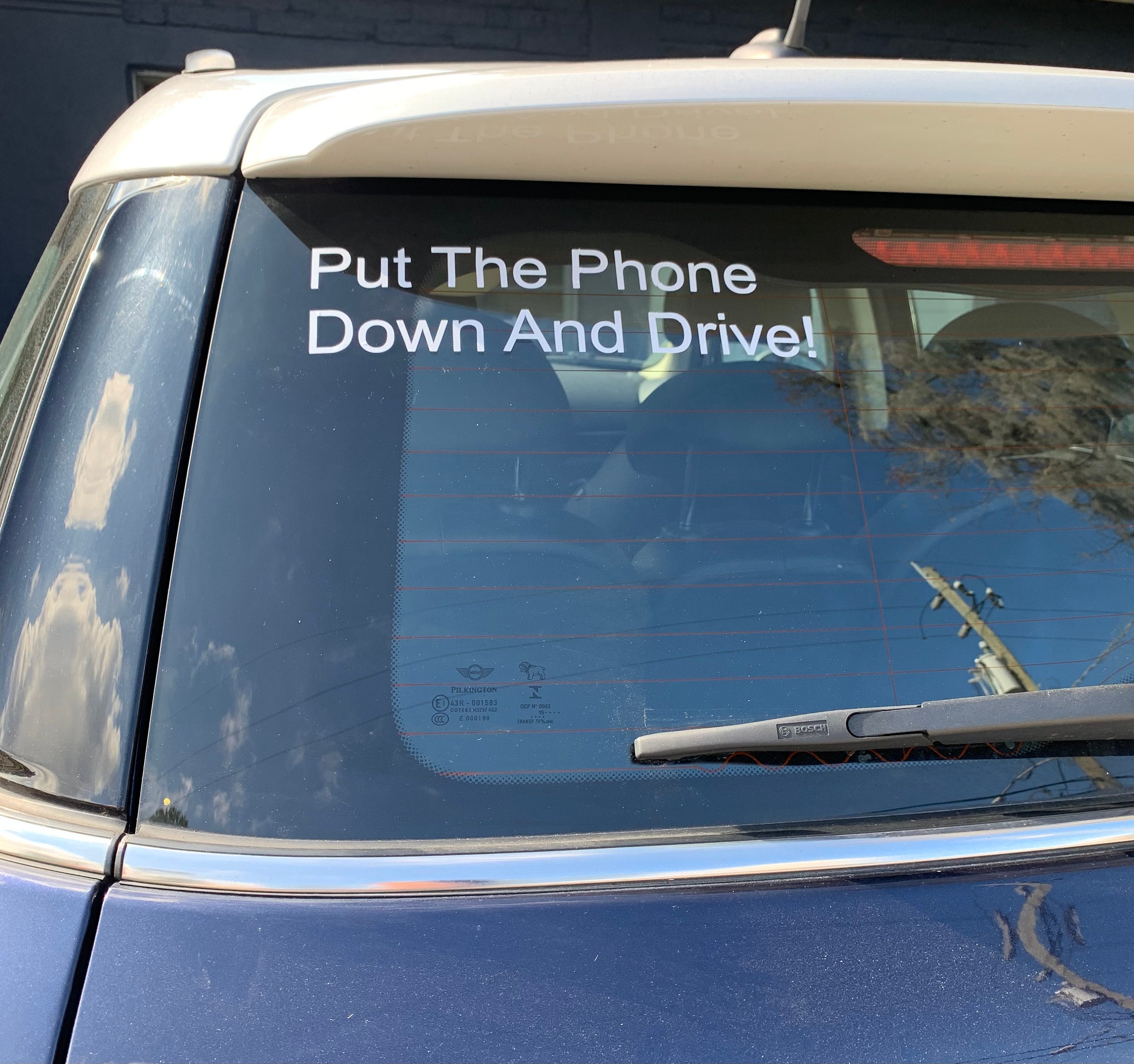 Put the Phone Down and Drive Car Decal - Etsy
