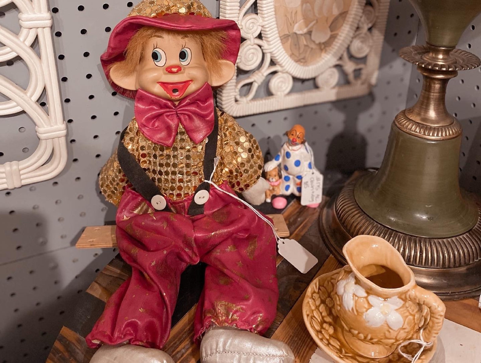 Vintage 1970s Clown Puppet Collectible Halloween Figurine | Etsy