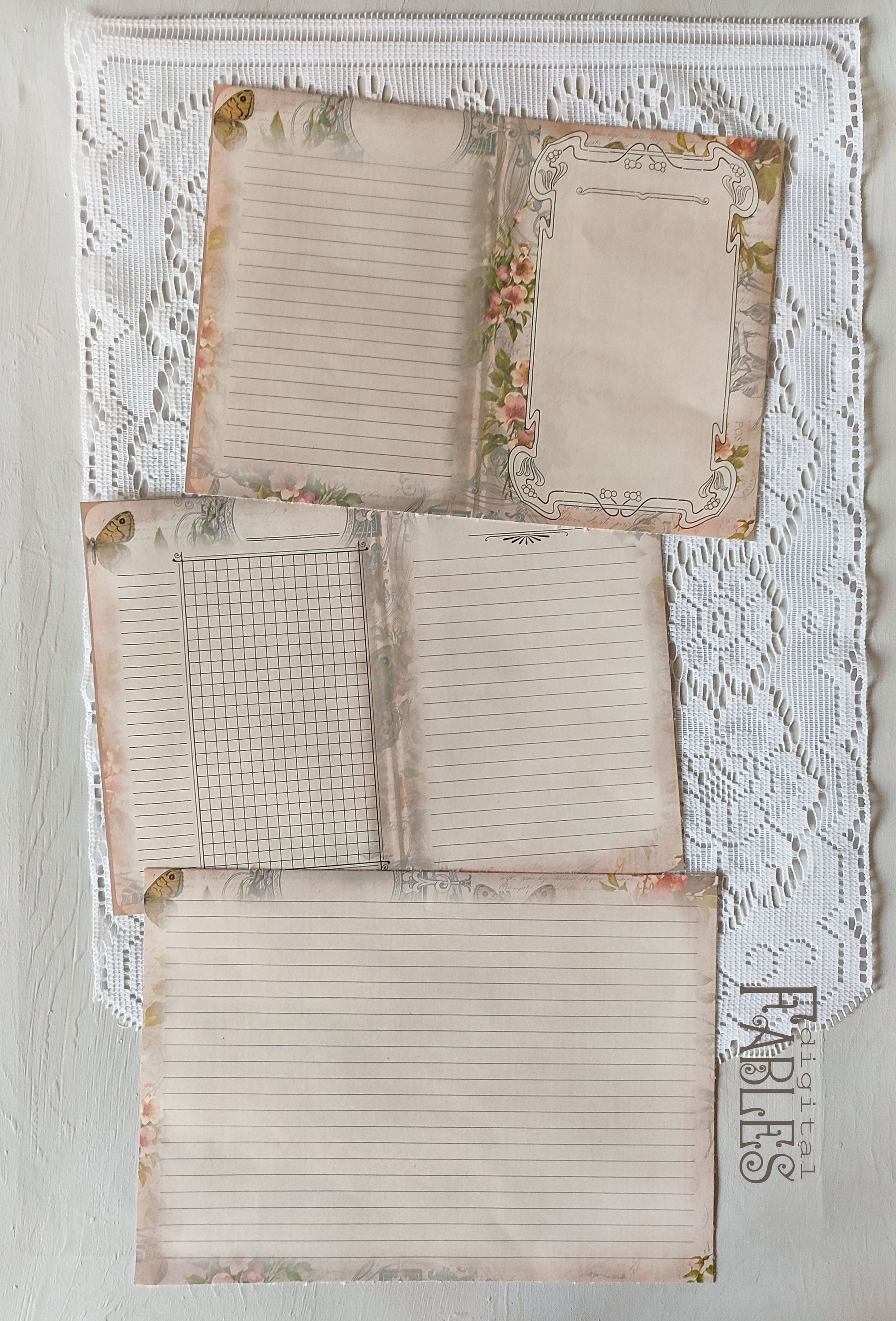 Vintage Planner Junk Journal Kit Undated Digital Planner - Etsy