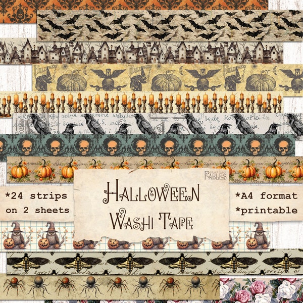 Halloween Washi Tape - Etsy