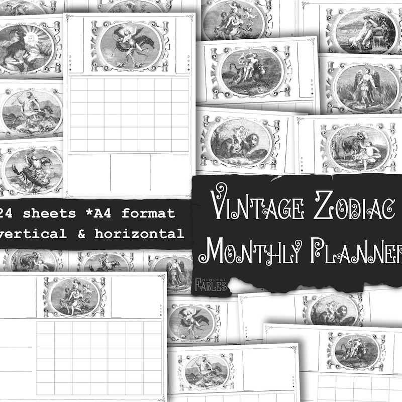 Zodiac Calendar - Etsy