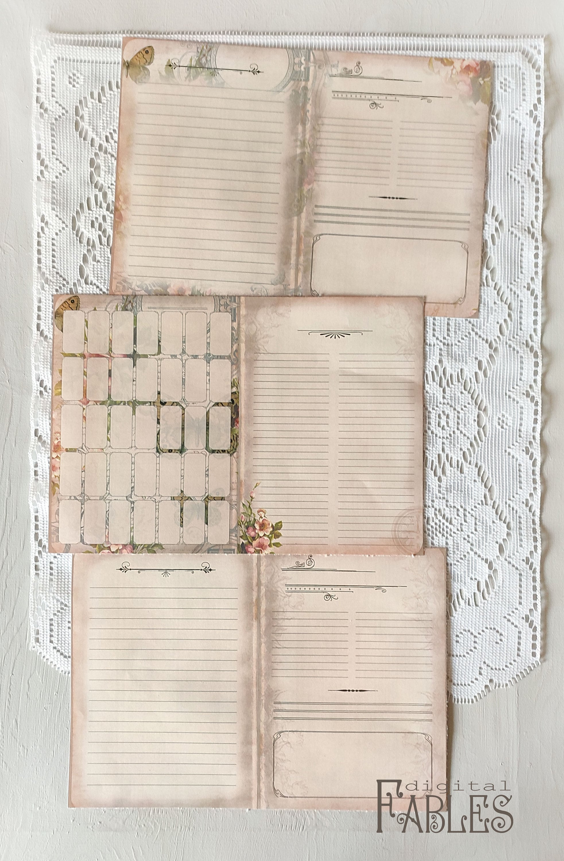 Vintage Planner Junk Journal Kit Undated Digital Planner - Etsy