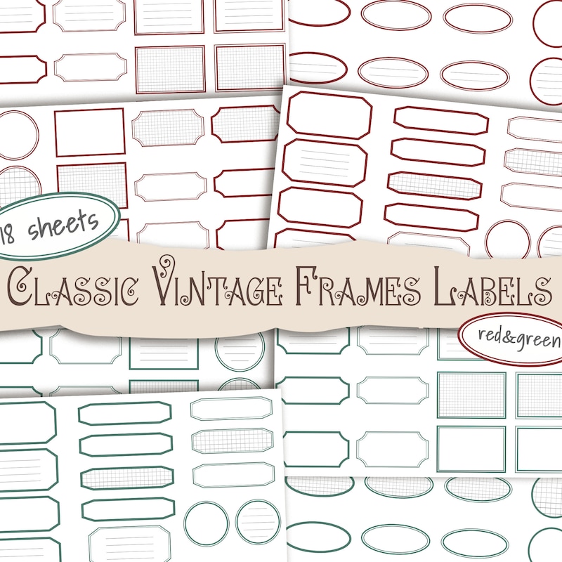 Digital Labels - Etsy
