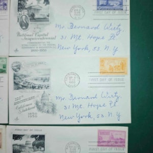 First Day of Issue 1950's Edition Lot of 11 - Etsy