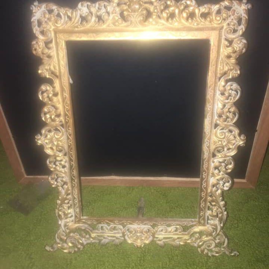 Antique NB and IW Ornate Brass Photo Frame - Etsy