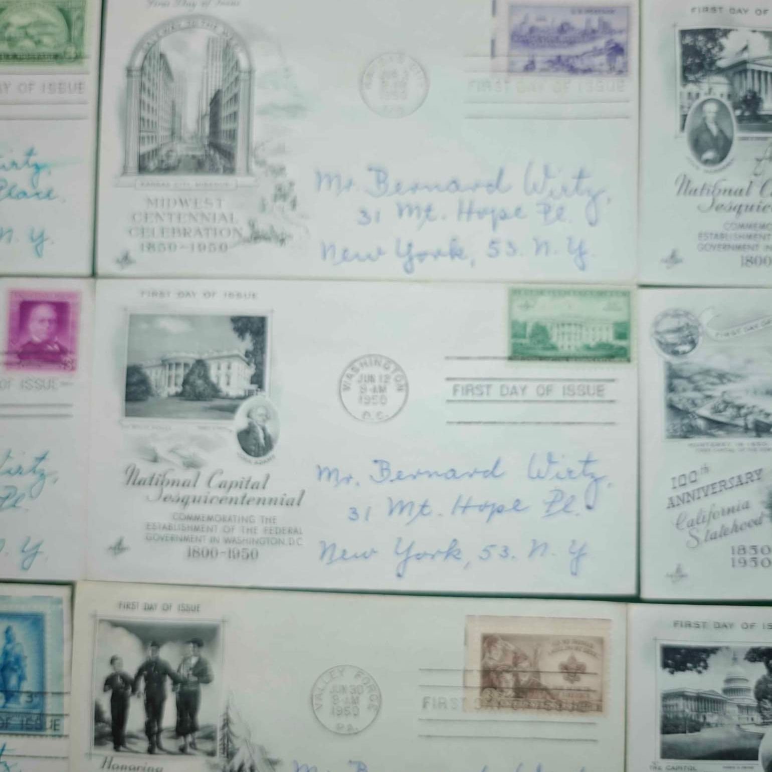 First Day of Issue 1950's Edition Lot of 11 - Etsy