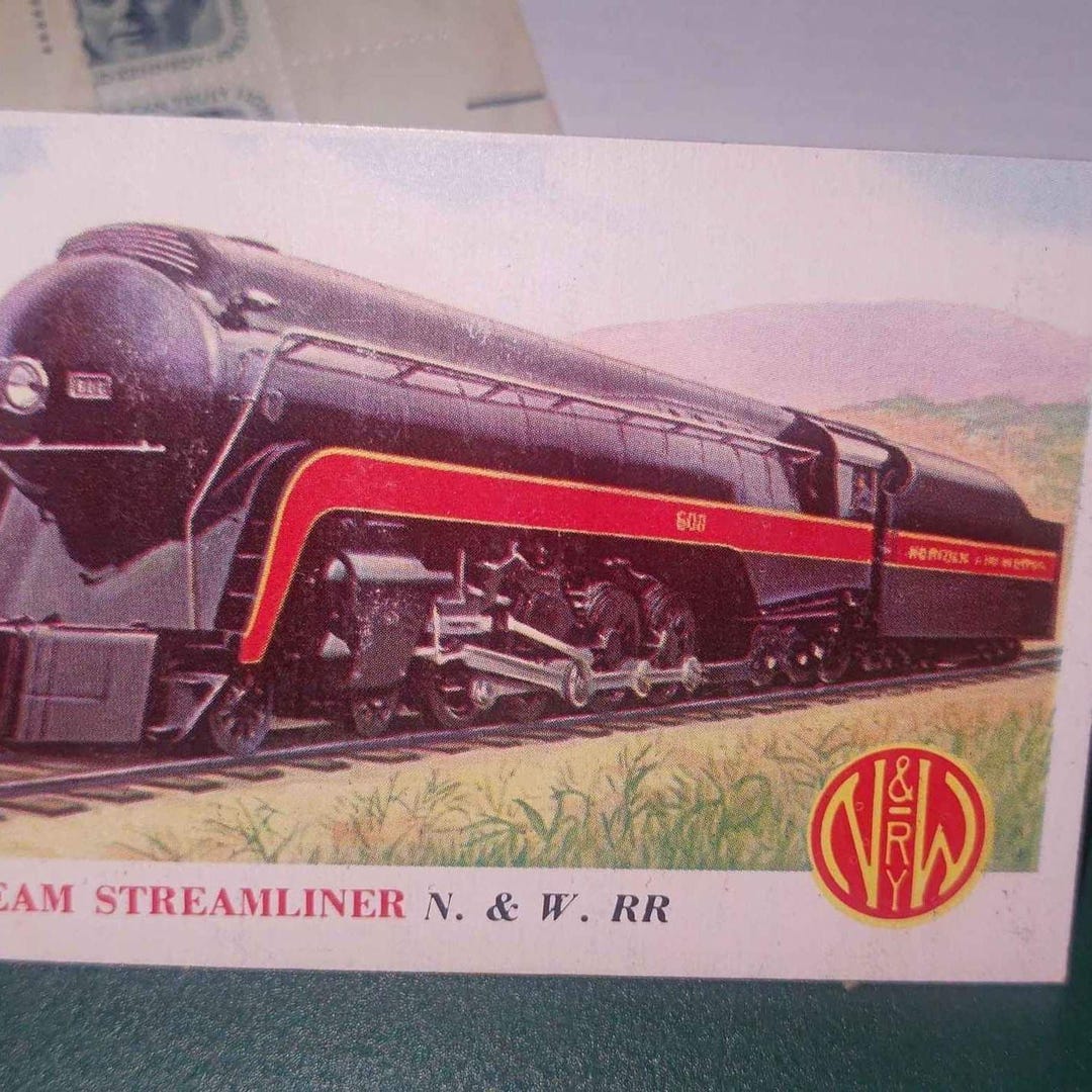 1955 Topps Rails and Sails #125 - Steam Streamliner Trading Card - Etsy