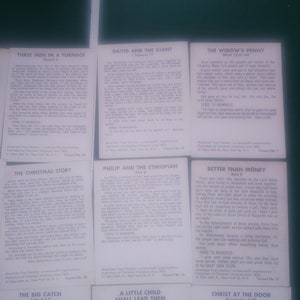 Vintage 1950's Lot of Christian Tracts #'s 7-26 (15 Cards Total) - Etsy