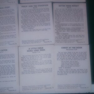 Vintage 1950's Lot of Christian Tracts #'s 7-26 (15 Cards Total) - Etsy