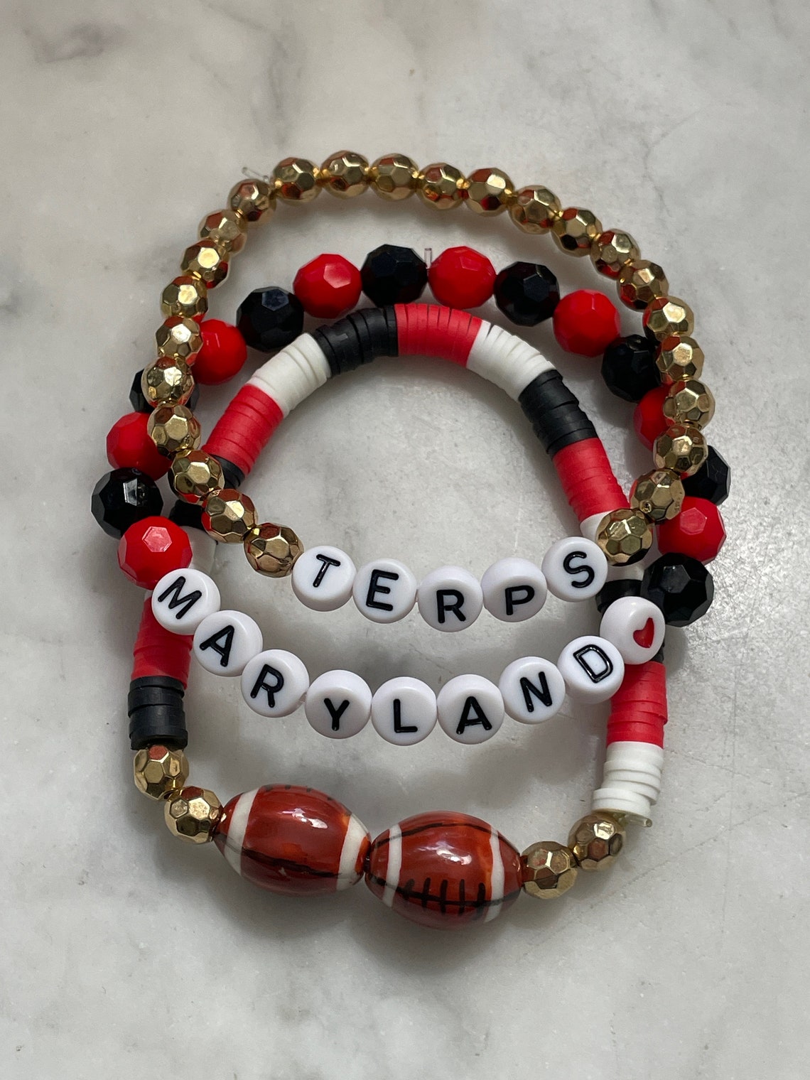 Football Teams Bracelets- Set of 3 - Etsy