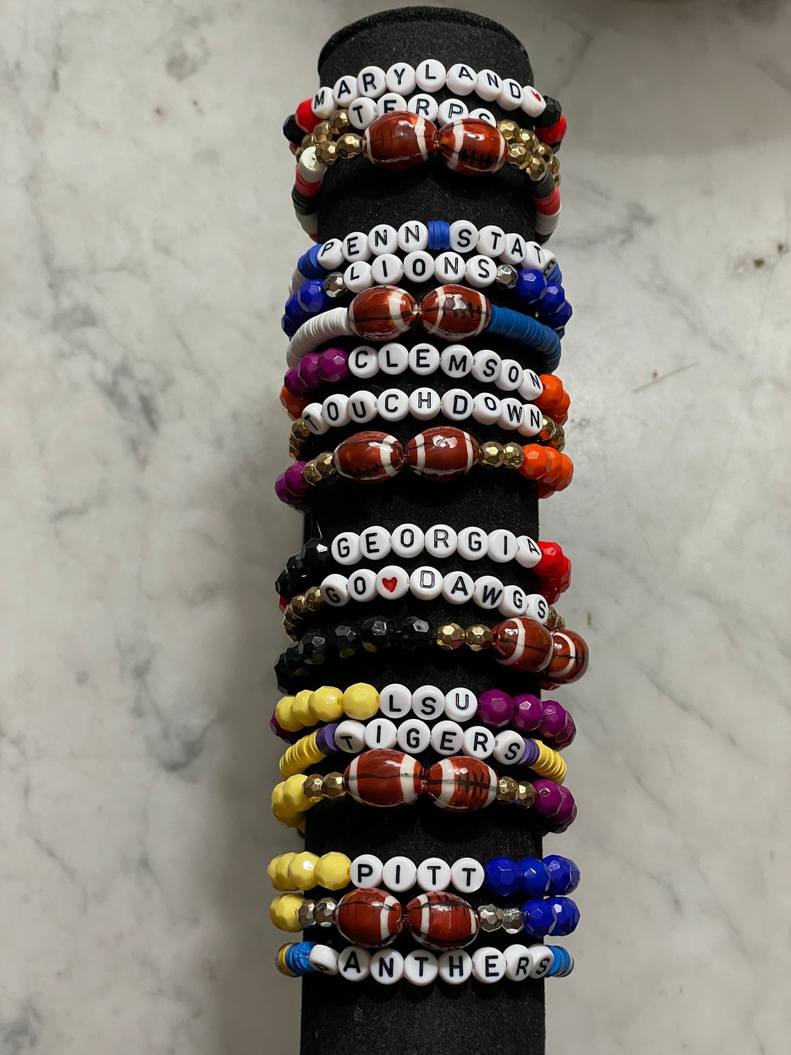 Football Teams Bracelets- Set of 3 - Etsy