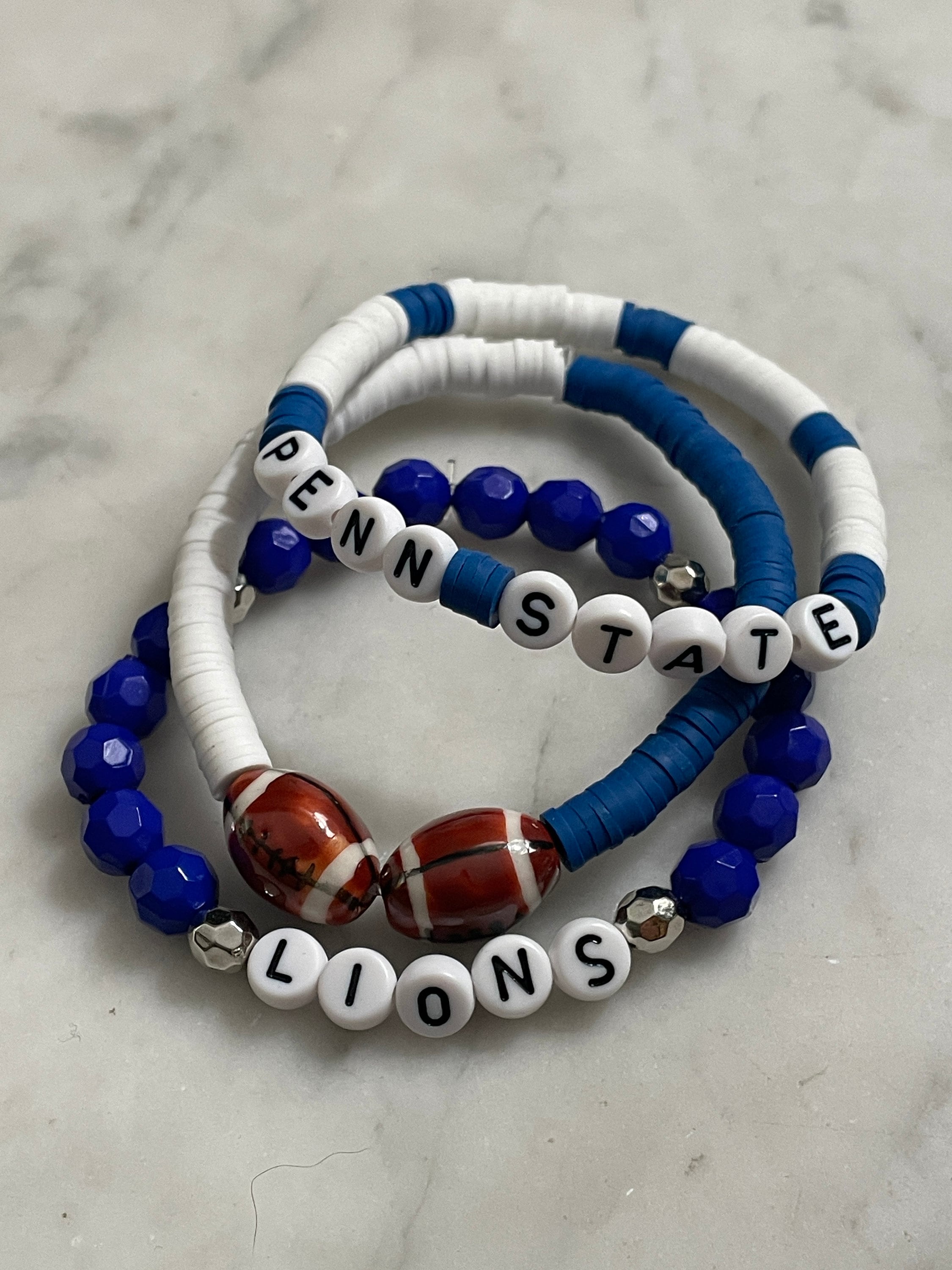 Football Teams Bracelets- Set of 3 - Etsy