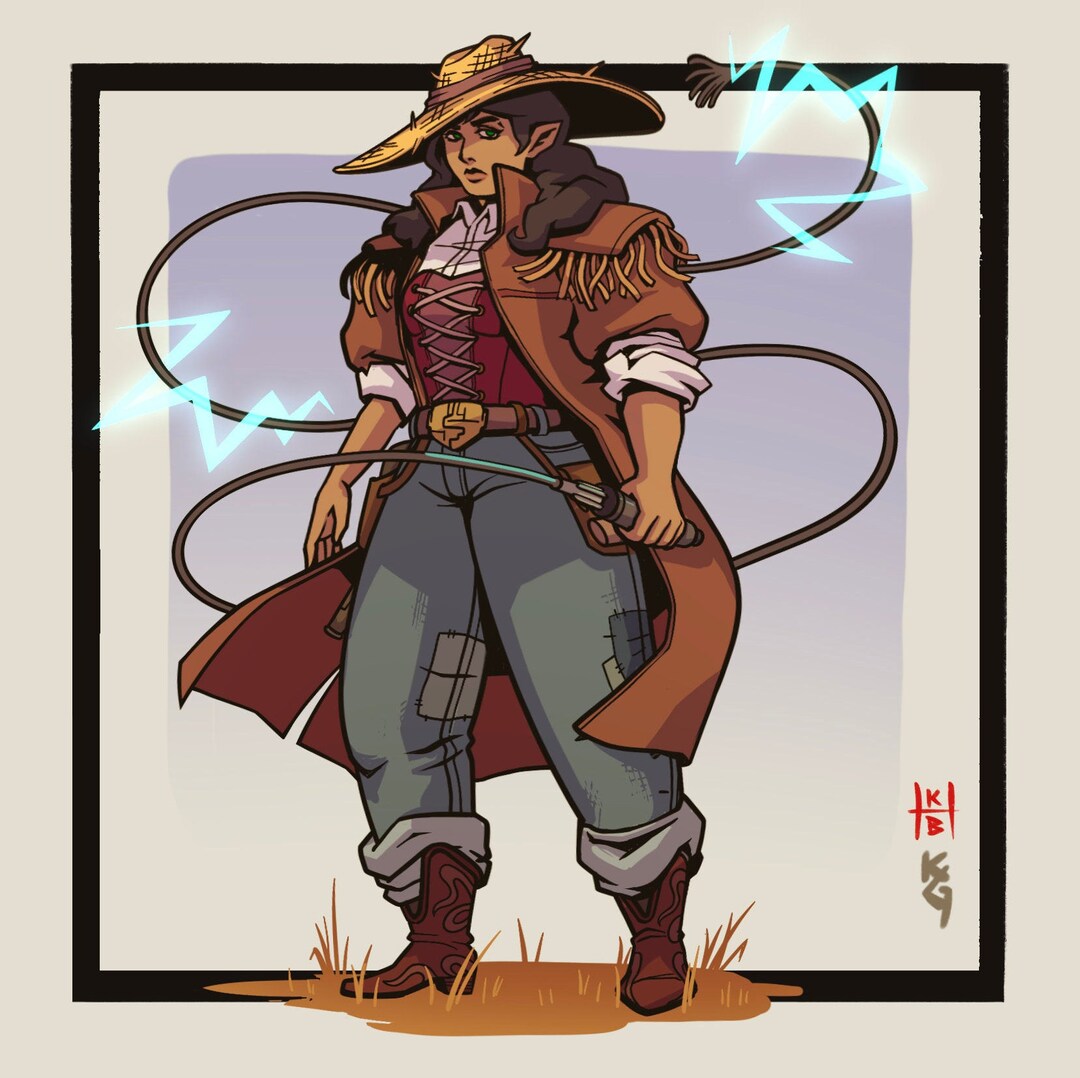 D&D Character High Quality Matte Print Thea Elf Ruffian - Etsy