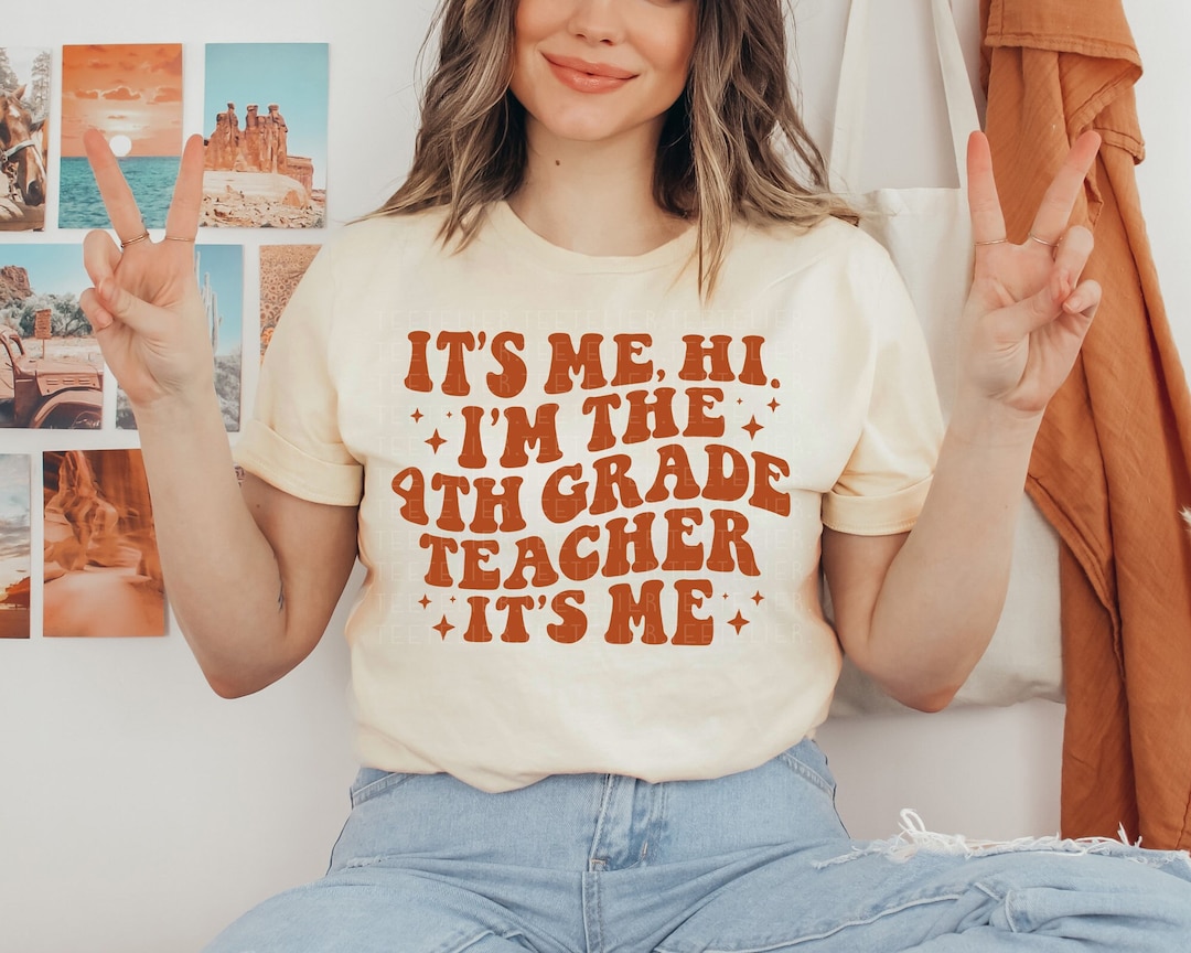 Retro 4th Grade Teacher Shirts First Day of School Shirt Back - Etsy