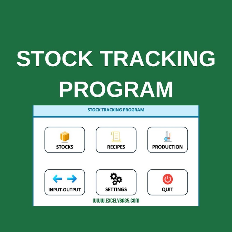 Excel Stock Management Template: Inventory & Production Tracking ...