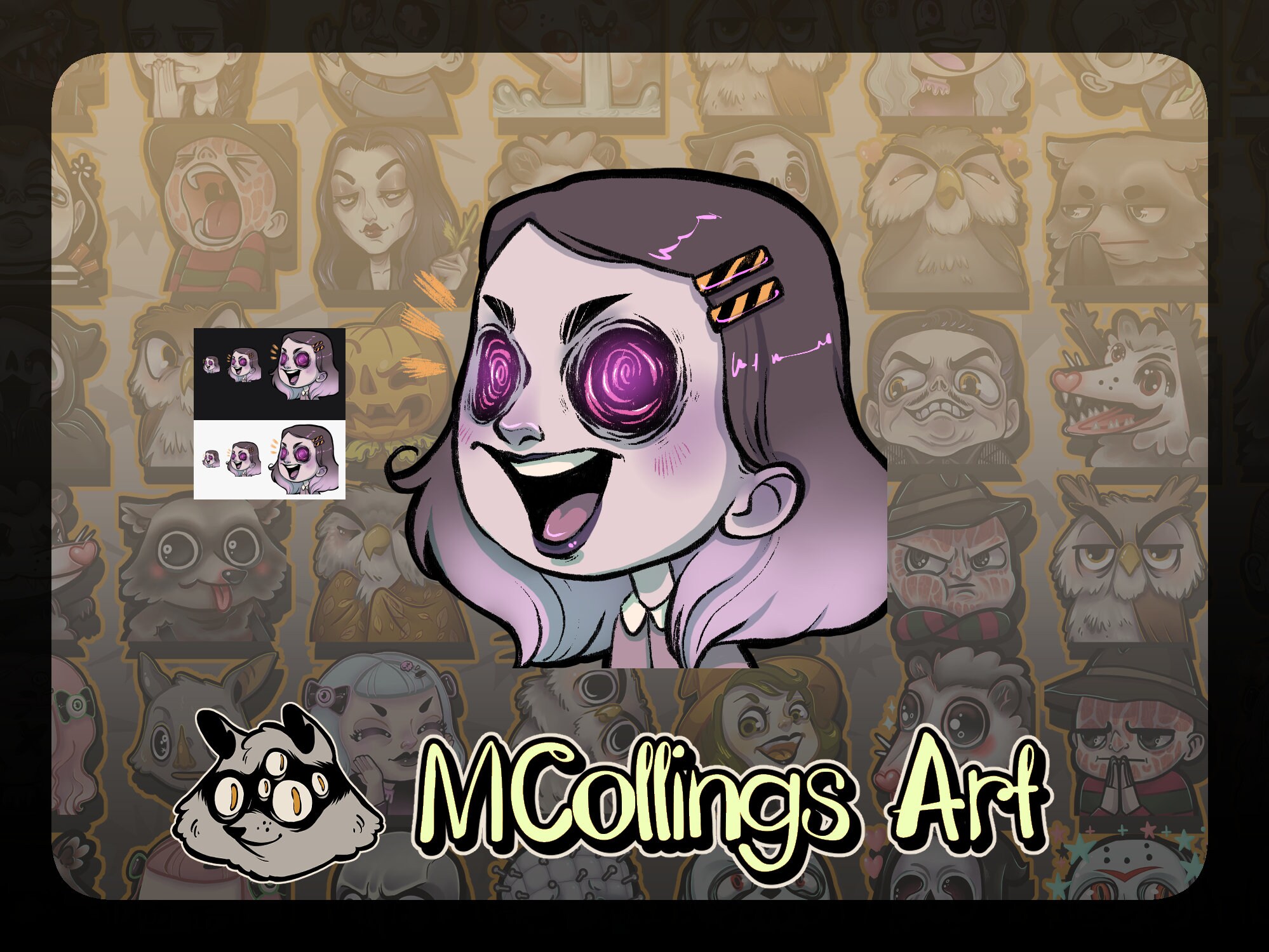 Monster Girl No Eyes Excited Emote Yay Emote Twitch Emote Pack ...