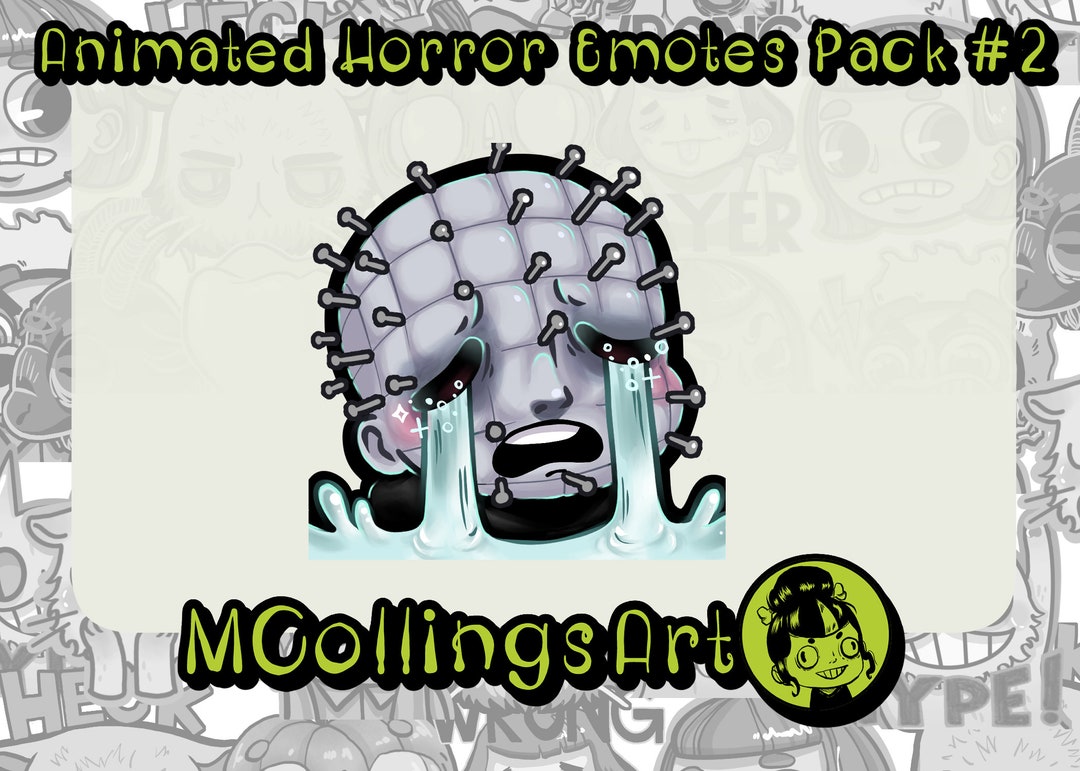 Animated Horror Emote Cry Single Animated Twitch Emote / Discord Emote ...