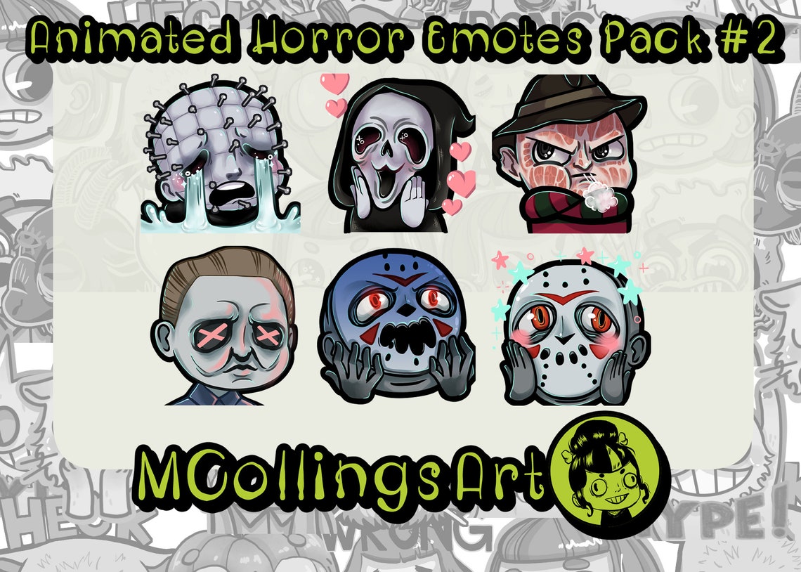 Animated Horror Emote Pout Single Animated Twitch Emote / Discord Emote ...