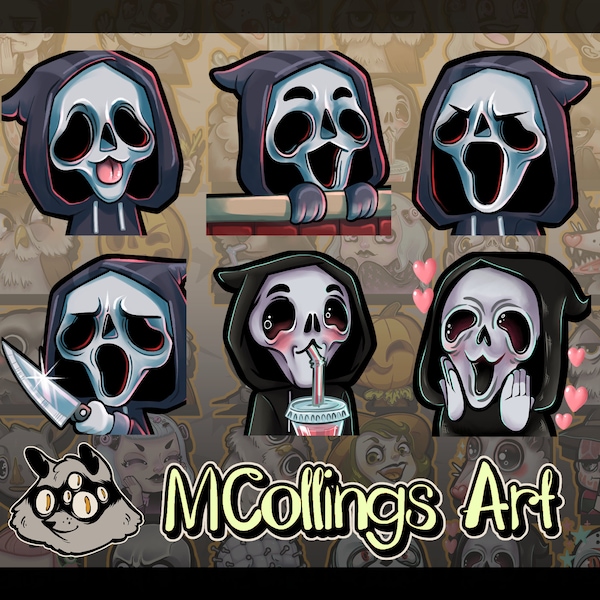 Horror Twitch Emotes Packs - Etsy