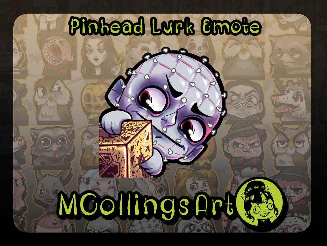 Horror Emote / Lurk Emote / Lurk Pinhead YouTube / Twitch / Discord ...