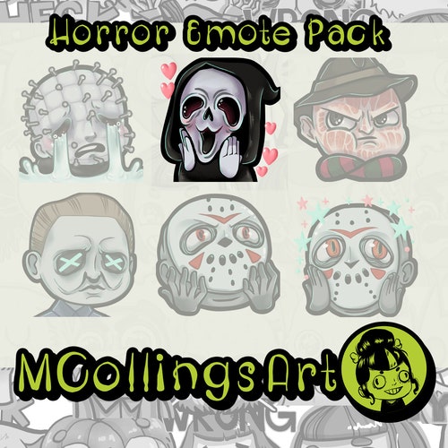 Horror Emote / Horror Emote UWU / Horror Emote Cute Single - Etsy