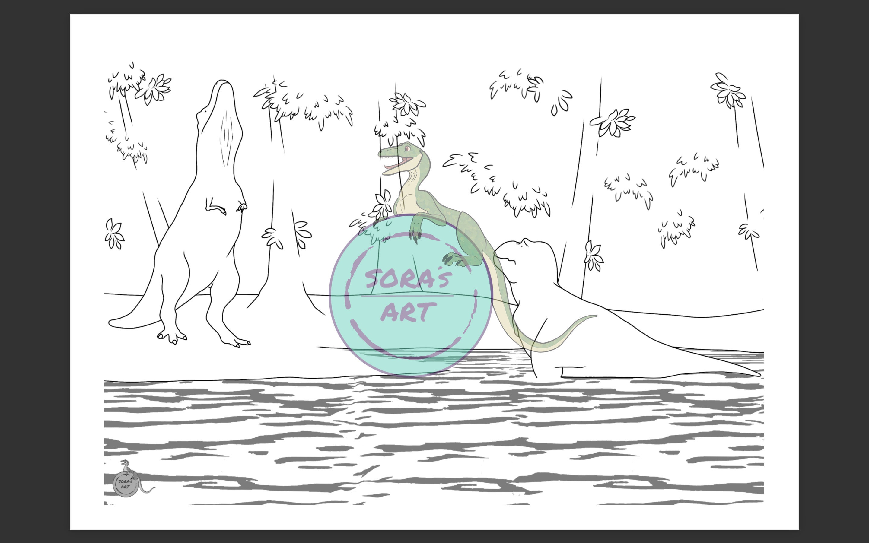 Colouring Pages Inspired by the TV Series Prehistoric Planet - Etsy