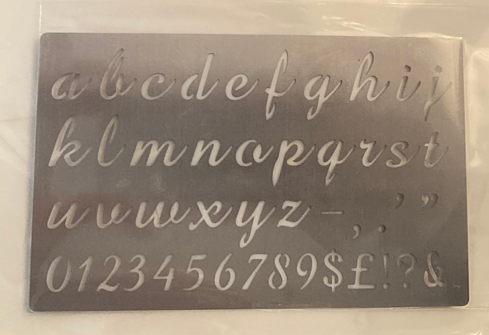 Alphabet Metal Stencil Stainless Steel ABC and number | Etsy