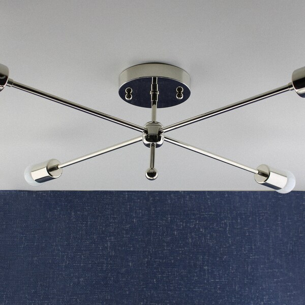 Chrome Sputnik Chandelier - Etsy