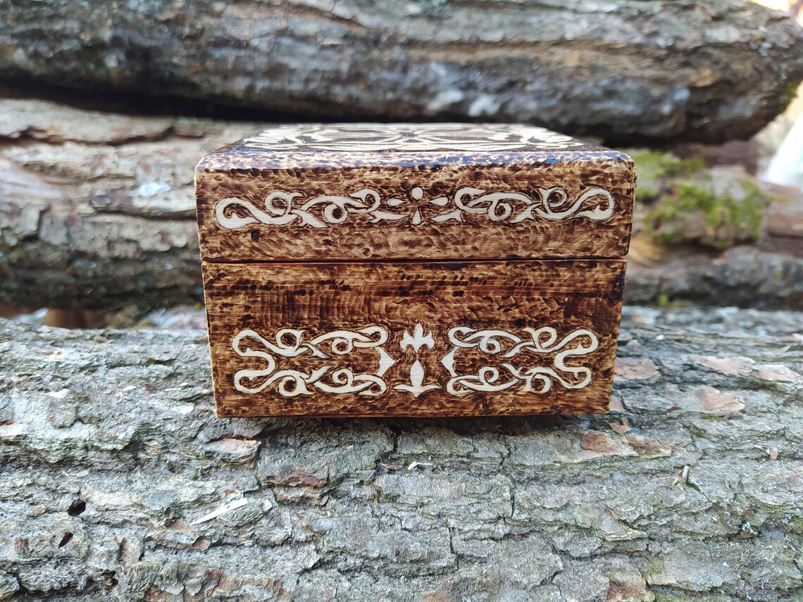 Scandinavian Box Design Celtic Box Design Celtic Knot Gift - Etsy