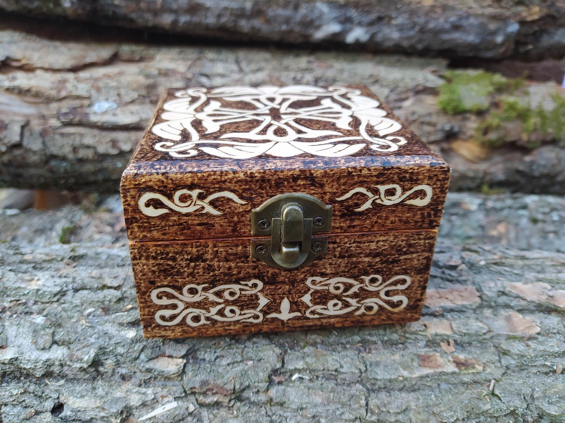 Scandinavian Box Design Celtic Box Design Celtic Knot Gift - Etsy