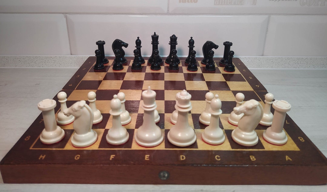 Soviet Small Chess / Vintage Soviet Chess / Vintage Road Chess Set ...