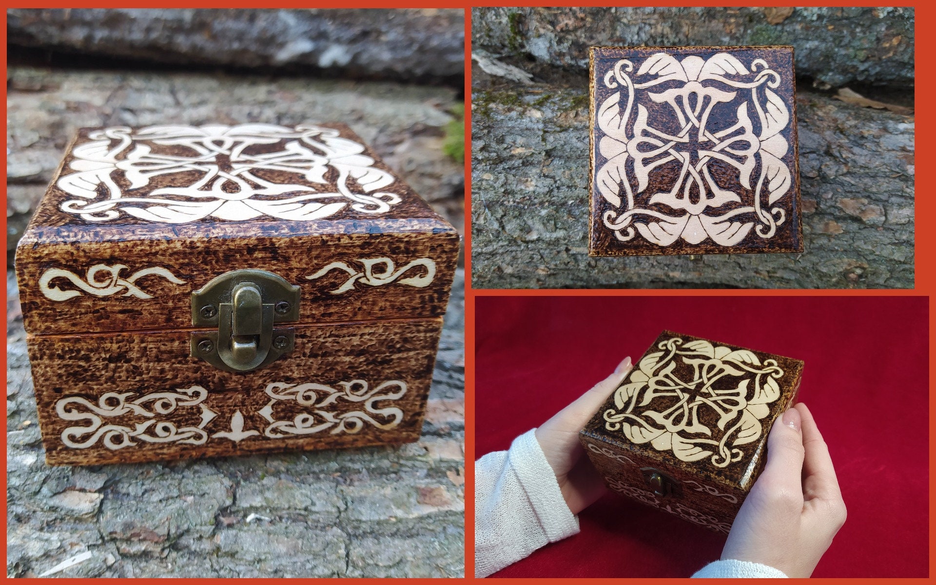 Scandinavian Box Design Celtic Box Design Celtic Knot Gift - Etsy