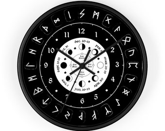 Rune Wall Clock - Etsy