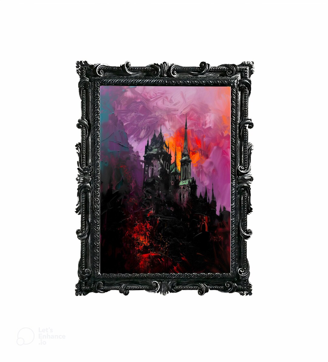 Castle Darkness. Dracula Themed. Oil Painting. Dark Madness I. Art ...