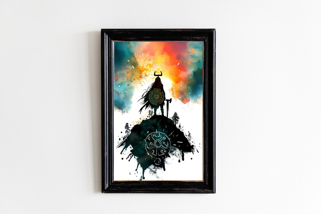 She Will Conquer All. Version III Shieldmaiden. the Viking Series . Art ...