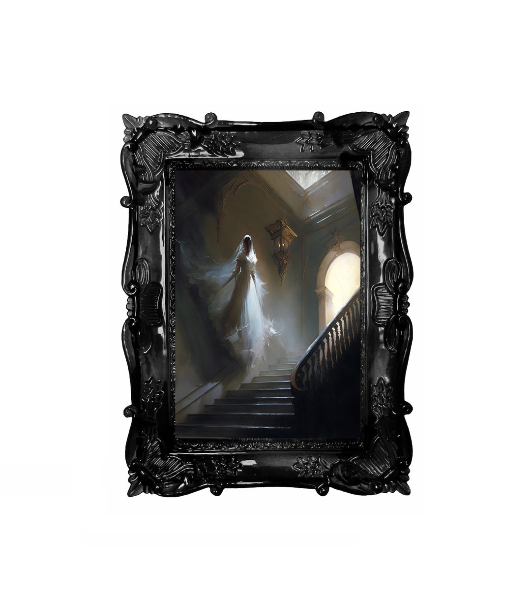 Art Print Oil Painting. Faceless Lady of the Château VII. Painting. Art ...