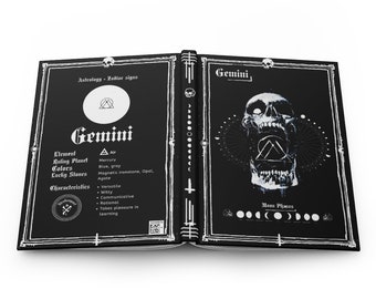 Gemini Journal Gemini Diary Gemini Book Gemini Print Gift - Etsy
