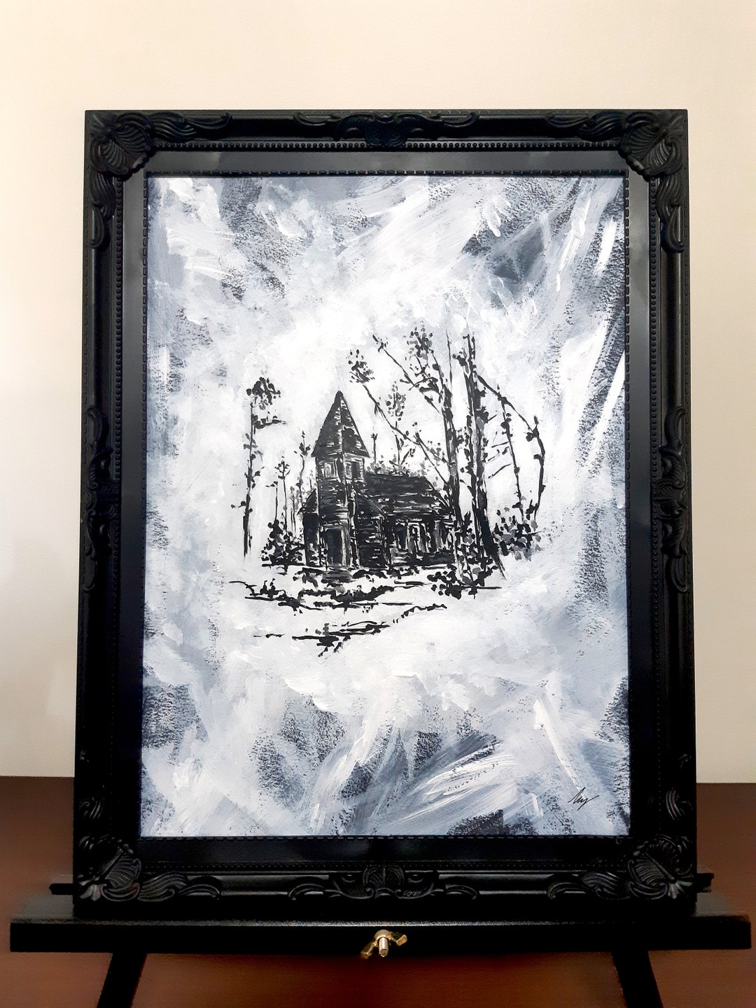 Abandoned Church in Bloomville Wisconsin. Original Artwork. - Etsy