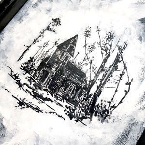 Abandoned Church in Bloomville Wisconsin. Original Artwork. - Etsy