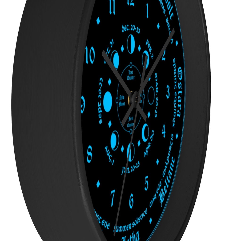 Wall clock - Wicca Pagan Celtic Triquetra. Ice blue. sold by Tring Tee ...